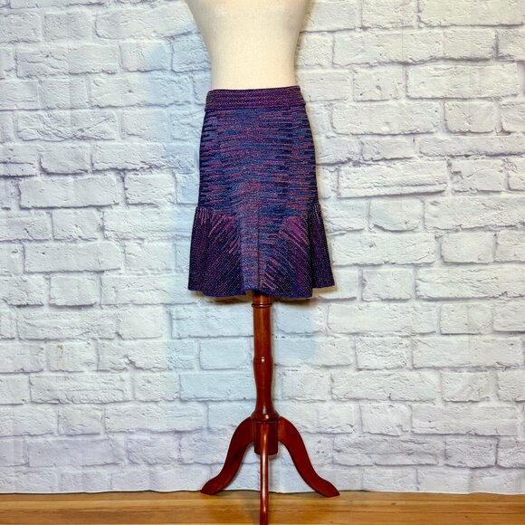 Missoni | Skirts | Missoni Purple Pink Metallic Striped Mermaid Mini ...